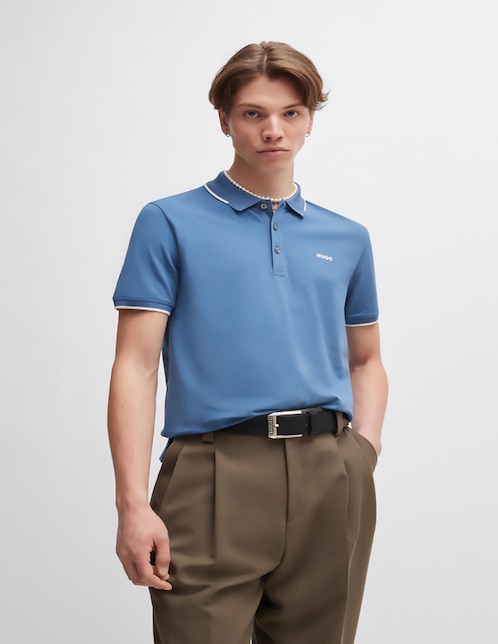 Playera tipo polo HUGO W24 para hombre 1