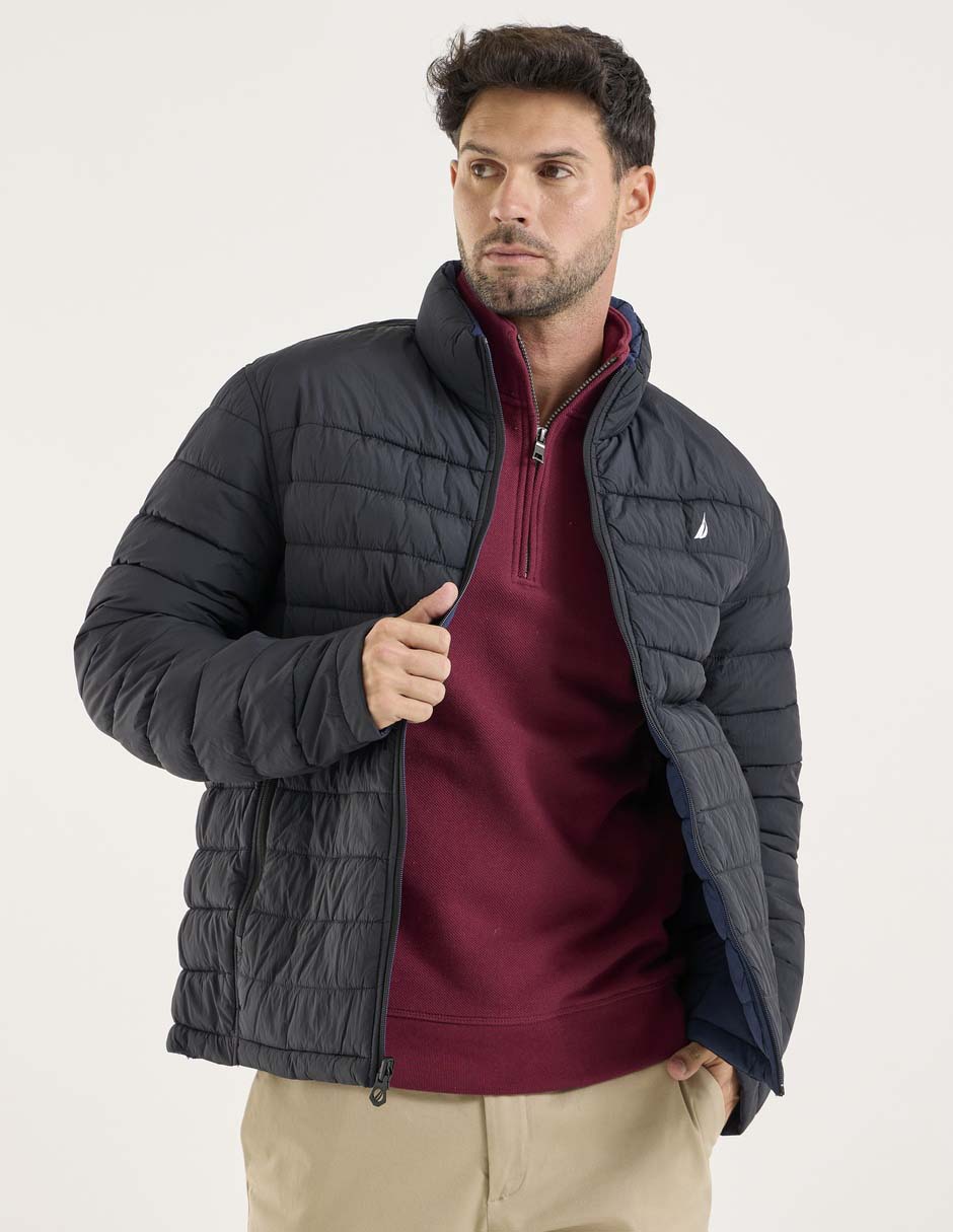 Chamarra capitonada Nautica reversible para hombre